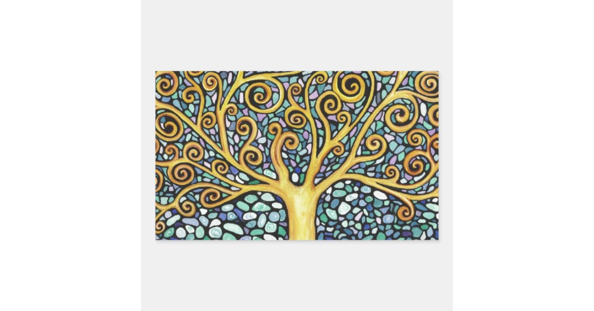 My Tree of Life Rectangular Sticker | Zazzle