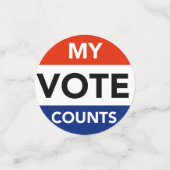 My Vote Counts Confetti | Zazzle