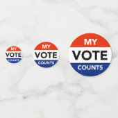 My Vote Counts Confetti | Zazzle