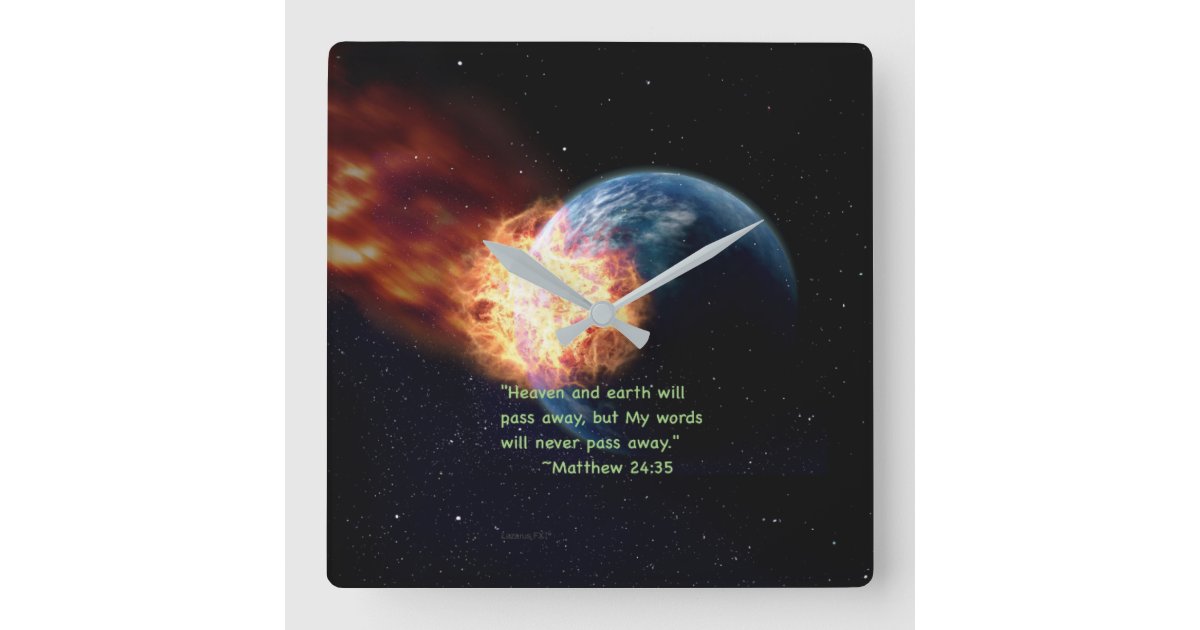 "My Words" Square Wall Clock | Zazzle