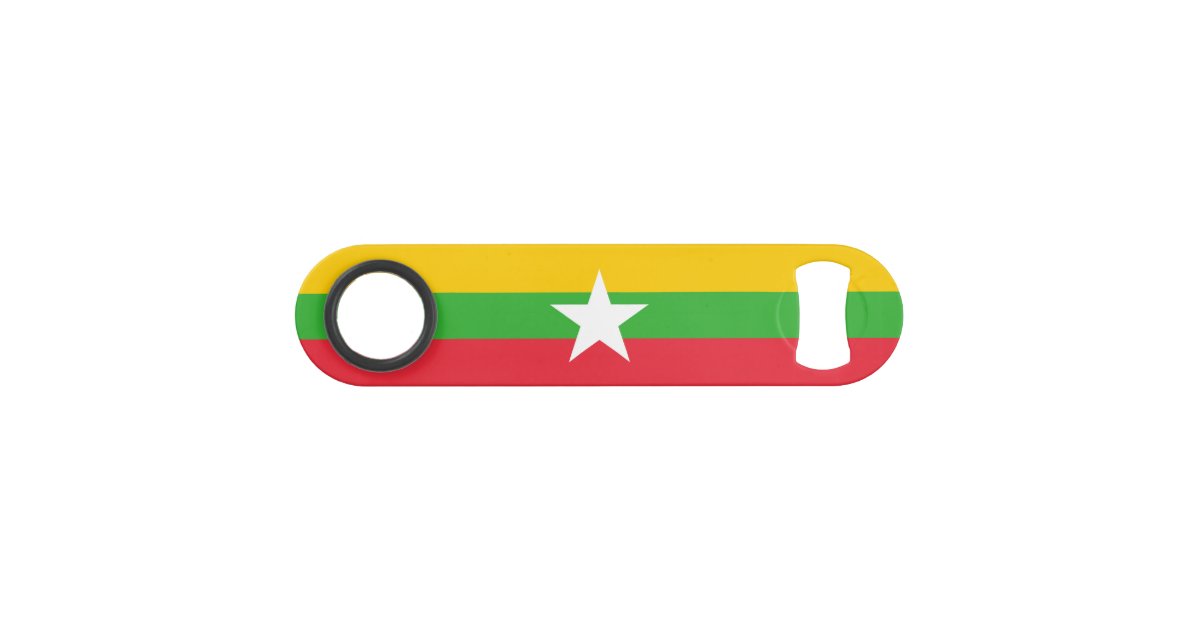 Myanmar Flag Bar Key | Zazzle