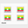 Myanmar Rectangular Sticker | Zazzle