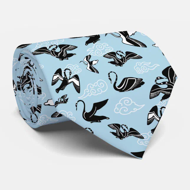 Mycenaean Inspired Greek Decorative Birds Pattern Neck Tie | Zazzle