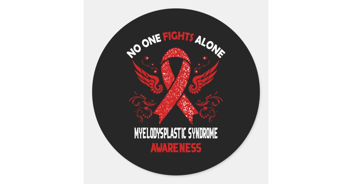 Myelodysplastic Syndrome Mds Awareness Classic Round Sticker | Zazzle