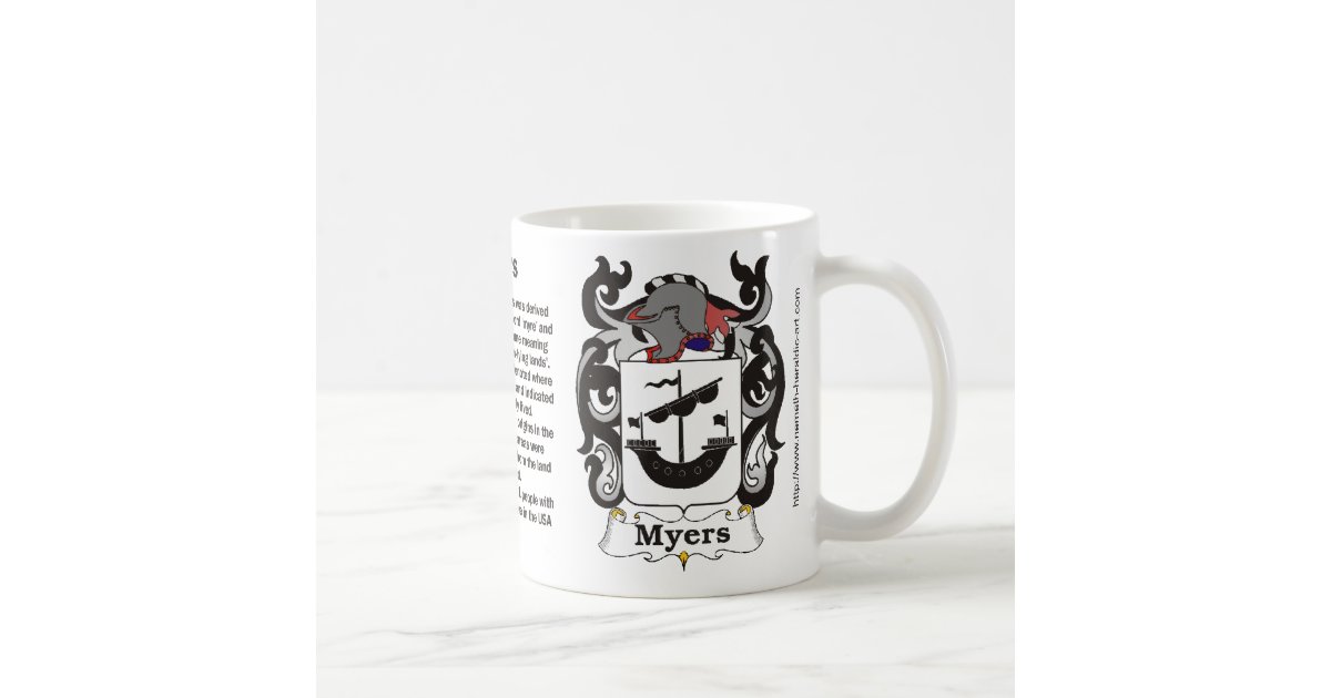 Myers Family Crest mug | Zazzle
