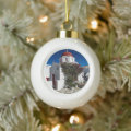 Mykonos Greece Travel Ceramic Ball Christmas Ornament | Zazzle