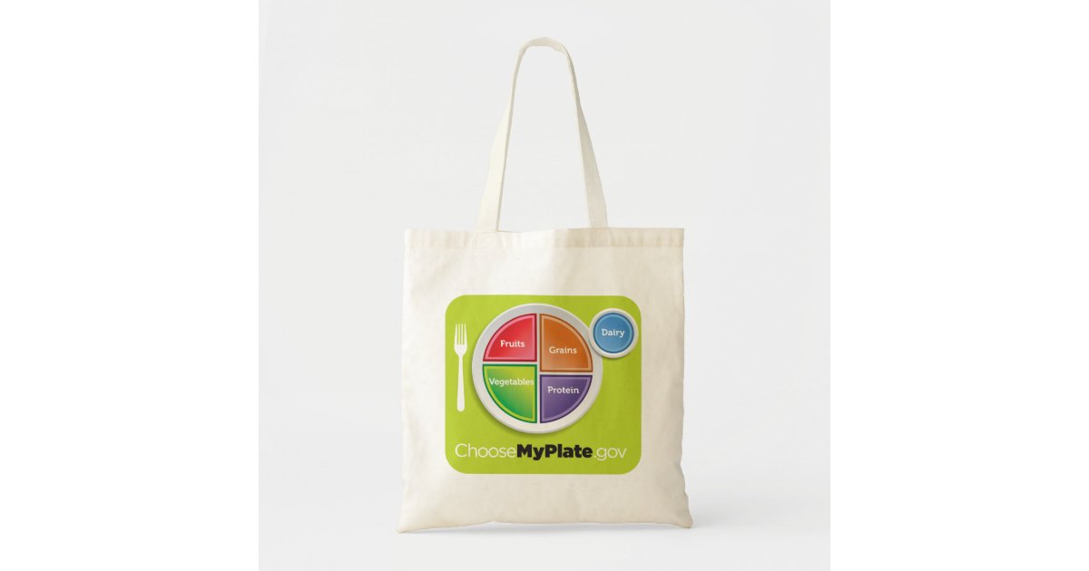 MyPlate Grocery Bag - Green | Zazzle