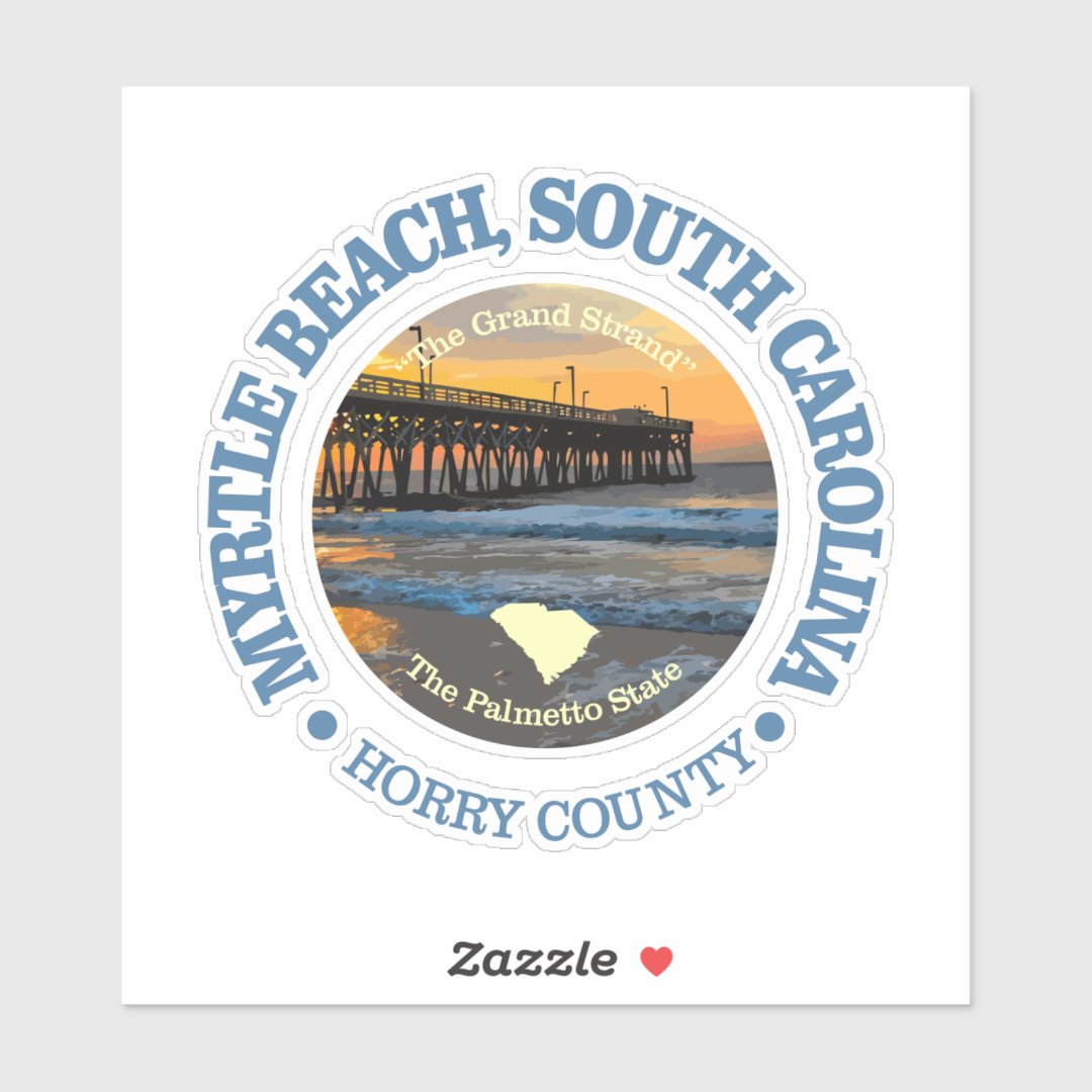 Myrtle Beach (C) Sticker | Zazzle