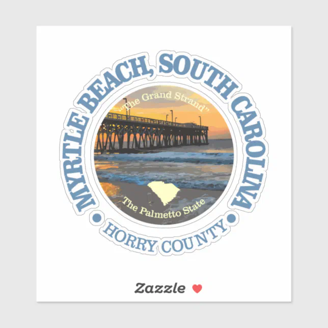 Myrtle Beach (C) Sticker | Zazzle