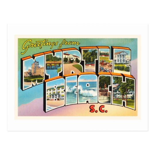 Myrtle Beach South Carolina SC Vintage Postcard- Postcard | Zazzle.com