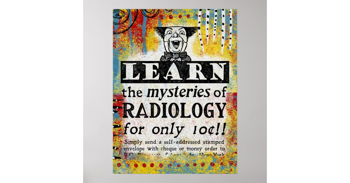 Mysteries Of Radiology - Funny Radiologist Poster | Zazzle