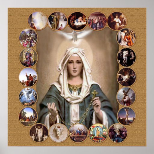 MYSTERIES OF THE HOLY ROSARY, POSTER | Zazzle.com