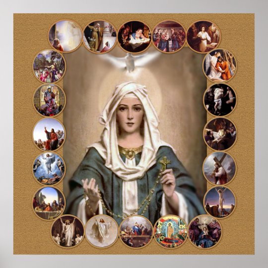 MYSTERIES OF THE HOLY ROSARY, POSTER | Zazzle