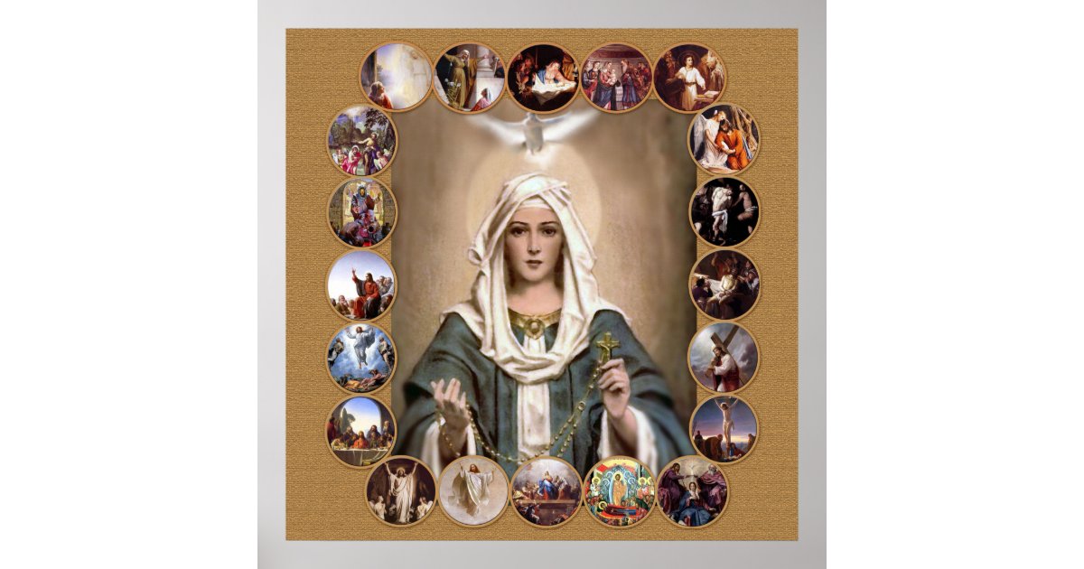 MYSTERIES OF THE HOLY ROSARY, POSTER | Zazzle