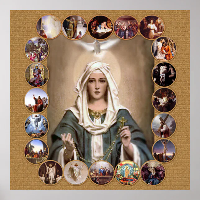 MYSTERIES OF THE HOLY ROSARY, POSTER | Zazzle