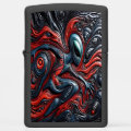 Mysterious Alien Figure in Vivid Cosmic Swirl Zippo Lighter | Zazzle