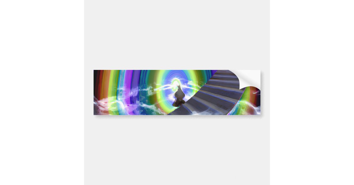 Mystery Figure at the Inter-Dimensional Stargate Bumper Sticker | Zazzle