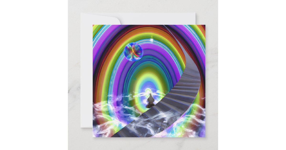 Mystery Figure at the Inter-Dimensional Stargate Invitation | Zazzle