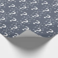 Mystery question mark riddle puzzle blue-grey wrapping paper | Zazzle