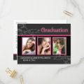 Mystic Goth Pink Graduation Announcement Postcard | Zazzle
