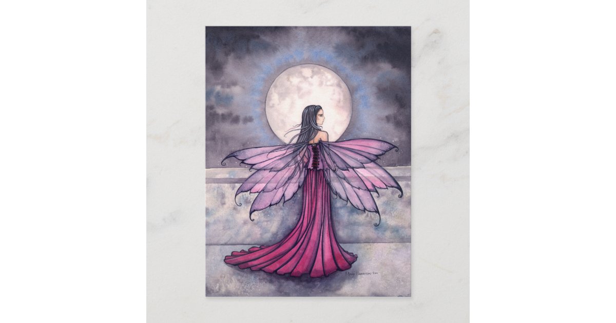 Mystic Midnight Fairy Postcard | Zazzle
