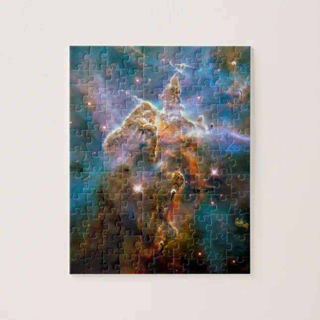 Mystic Mountain Carina Nebula Hubble Space Photo Jigsaw Puzzle | Zazzle