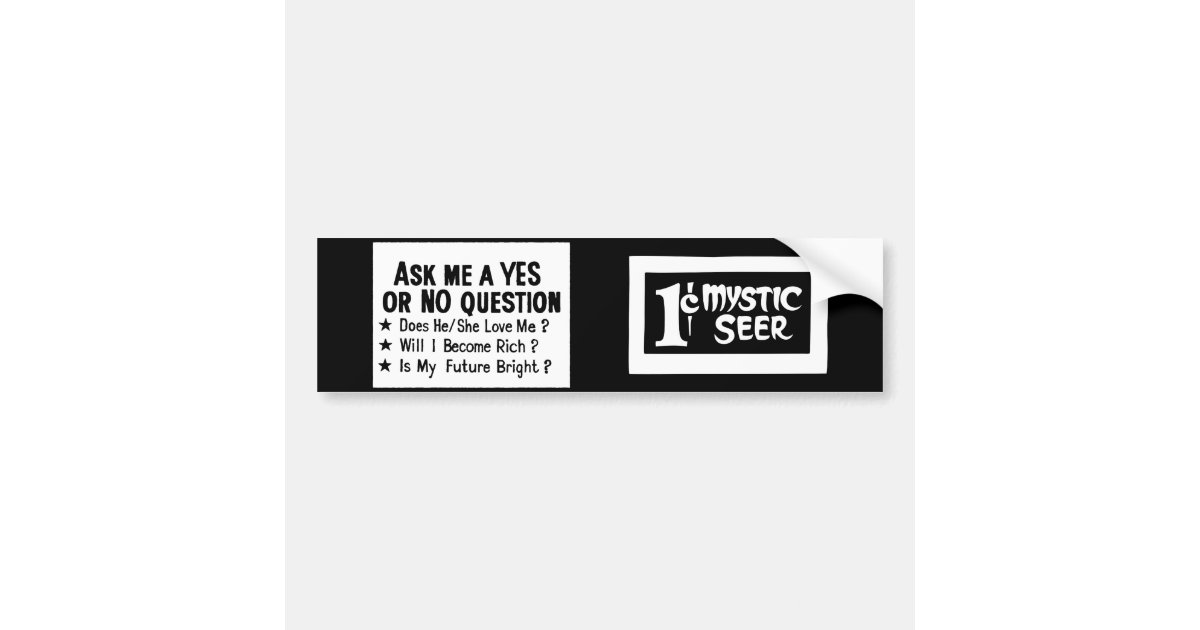 Mystic Seer Bumper Sticker | Zazzle