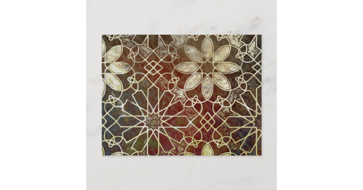 Mystic Tiles II Postcard | Zazzle