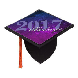 Mystic-Topaz Grad | Year Blue Pink Purple Ombre | Graduation Cap Topper ...