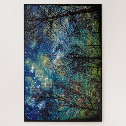 Mystical Celestial Forest Trees Nature Large Jigsaw Puzzle | Zazzle