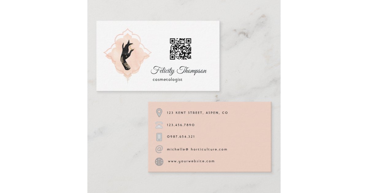 Mystical Cosmic QR Code Business Card | Zazzle