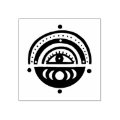 Mystical Eye Magical Elegant Geometric Boho Rubber Stamp | Zazzle