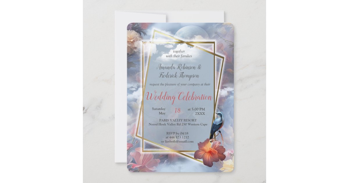 Mystical Flowers of the Supernatural Realm Invitation | Zazzle