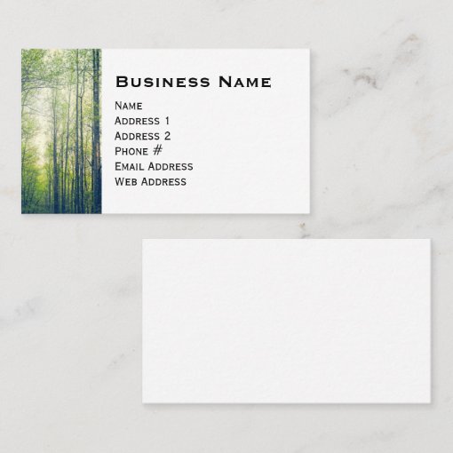 Mystical forest business card | Zazzle