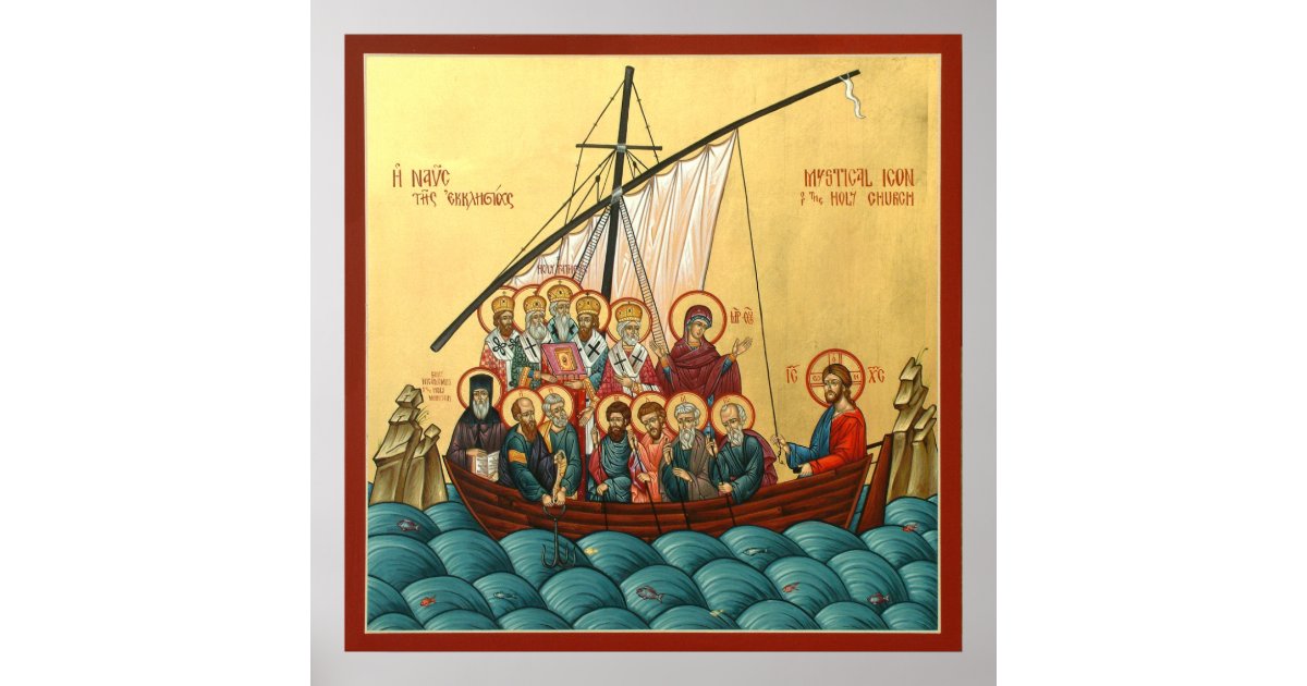 Mystical Icon of the Holy Church Poster | Zazzle