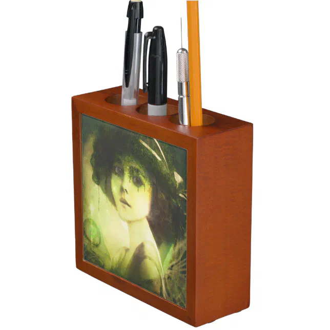 Mystical Willow Tree Fairy Fantasy Art Desk Organizer | Zazzle
