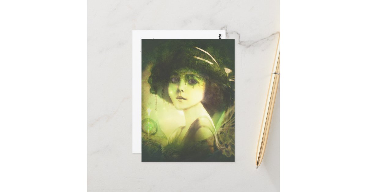 Mystical Willow Tree Fairy Fantasy Art Postcard | Zazzle