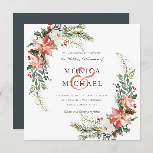 Mystical Winter | Botanical Wedding Invitation | Zazzle