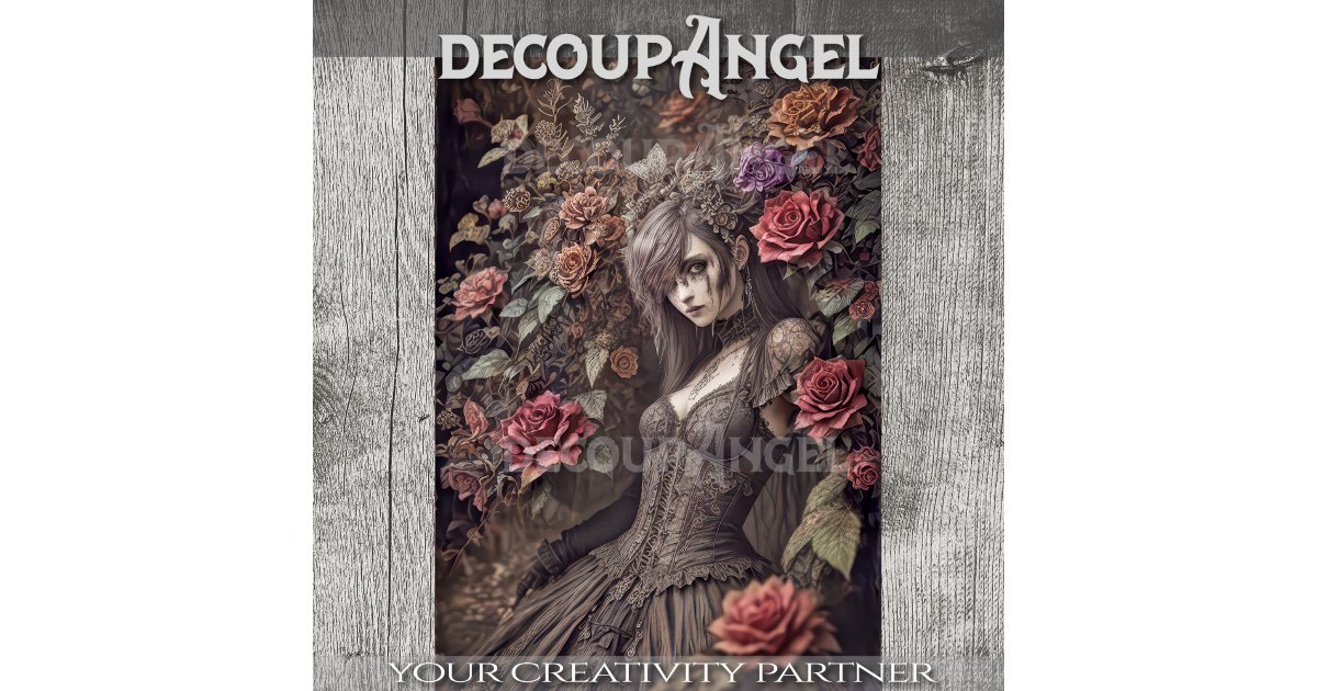 Mystical Witch: Hannah - Decoupage - Tissue Paper | Zazzle