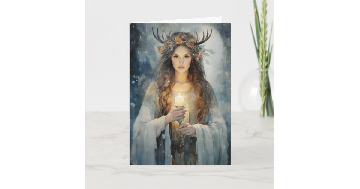 Mystical Yule Greeting Card | Zazzle