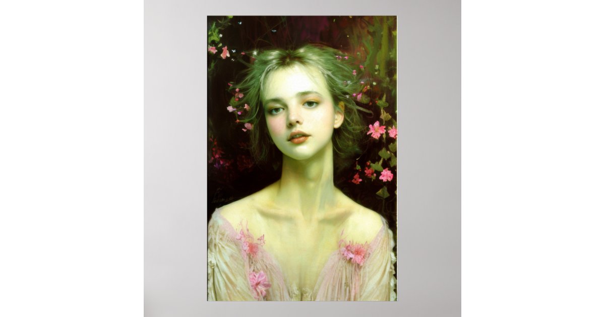 Mystique in Bloom #120: Radiant Reverie Poster | Zazzle