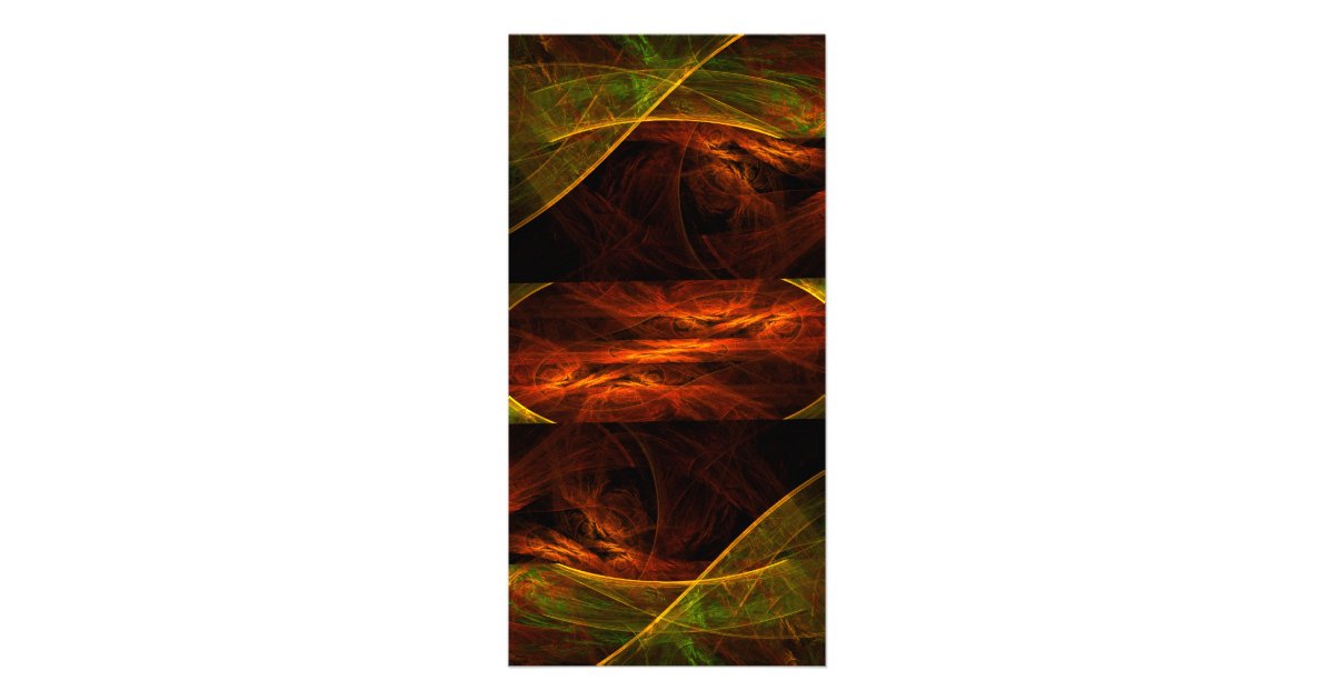 Mystique Jungle Modern Abstract Fractal Art Card | Zazzle