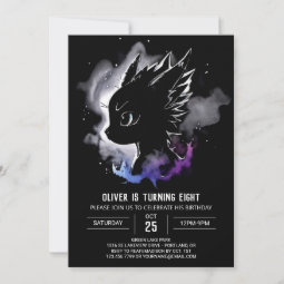 Mythical Dragon Adventure Birthday Invitation | Zazzle