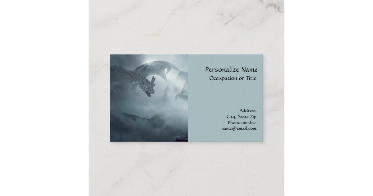 Mythical Fantasy Flying Dragon Business Card | Zazzle