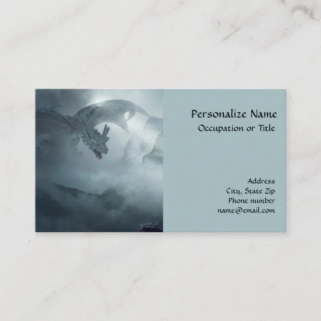 Mythical Fantasy Flying Dragon Business Card | Zazzle