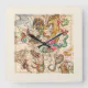 Mythology Medieval Astronomy Vintage Art Square Wall Clock | Zazzle