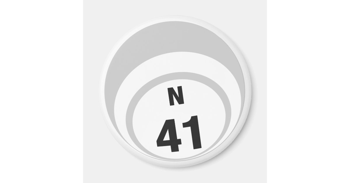 N41 bingo ball fridge magnet | Zazzle