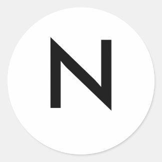 Letter N Stickers | Zazzle