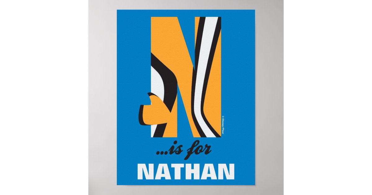 N is for Nemo | Add Your Name Poster | Zazzle