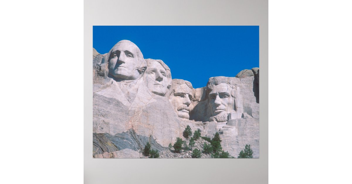 NA, USA, SD, Mount Rushmore. Poster | Zazzle